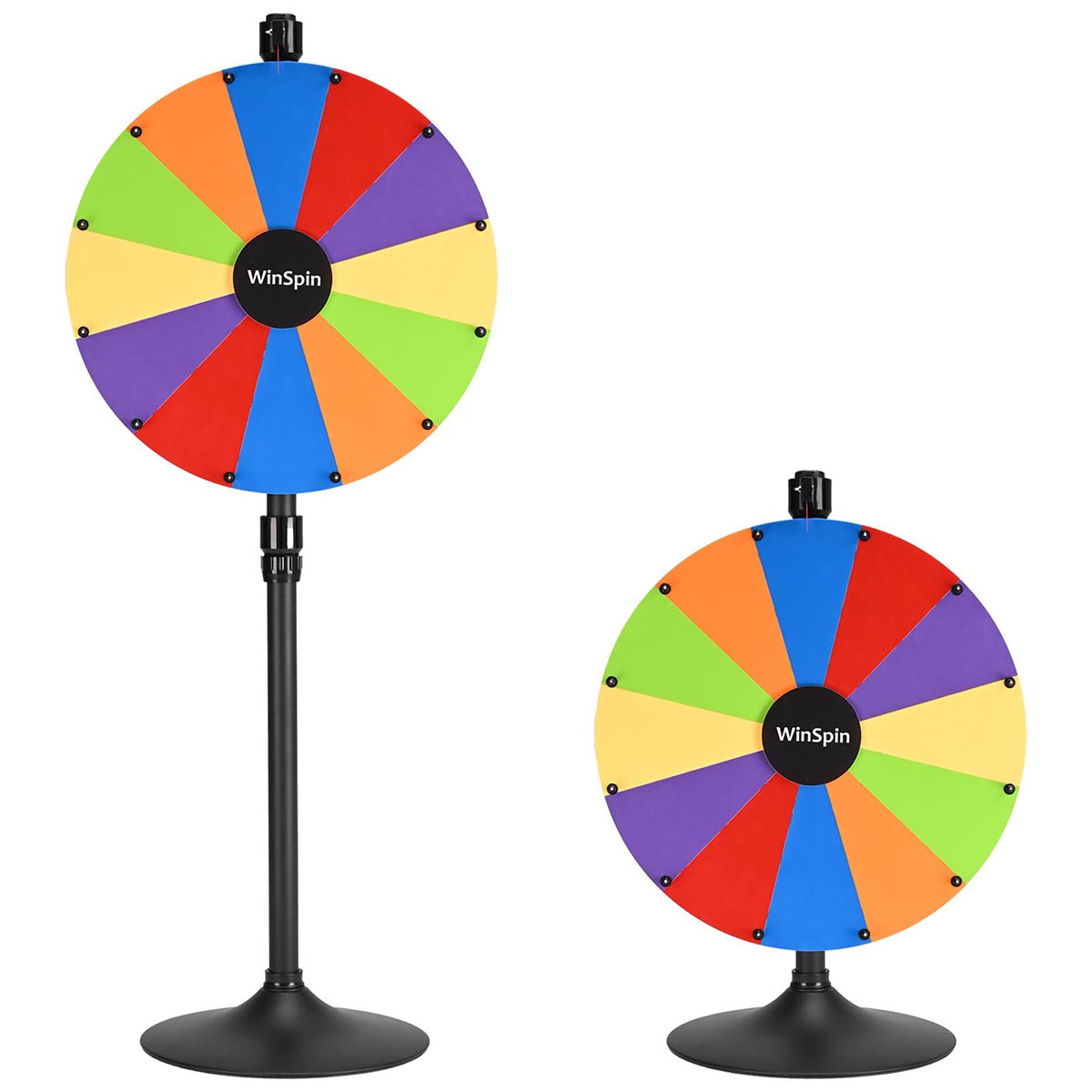 Modular Spin Wheel Tabletop Floor Stand 24" 12-Slot